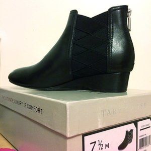 Taryn Rose | Shoes | Taryn Rose Black Leather Chelsea Ankle Booties ...